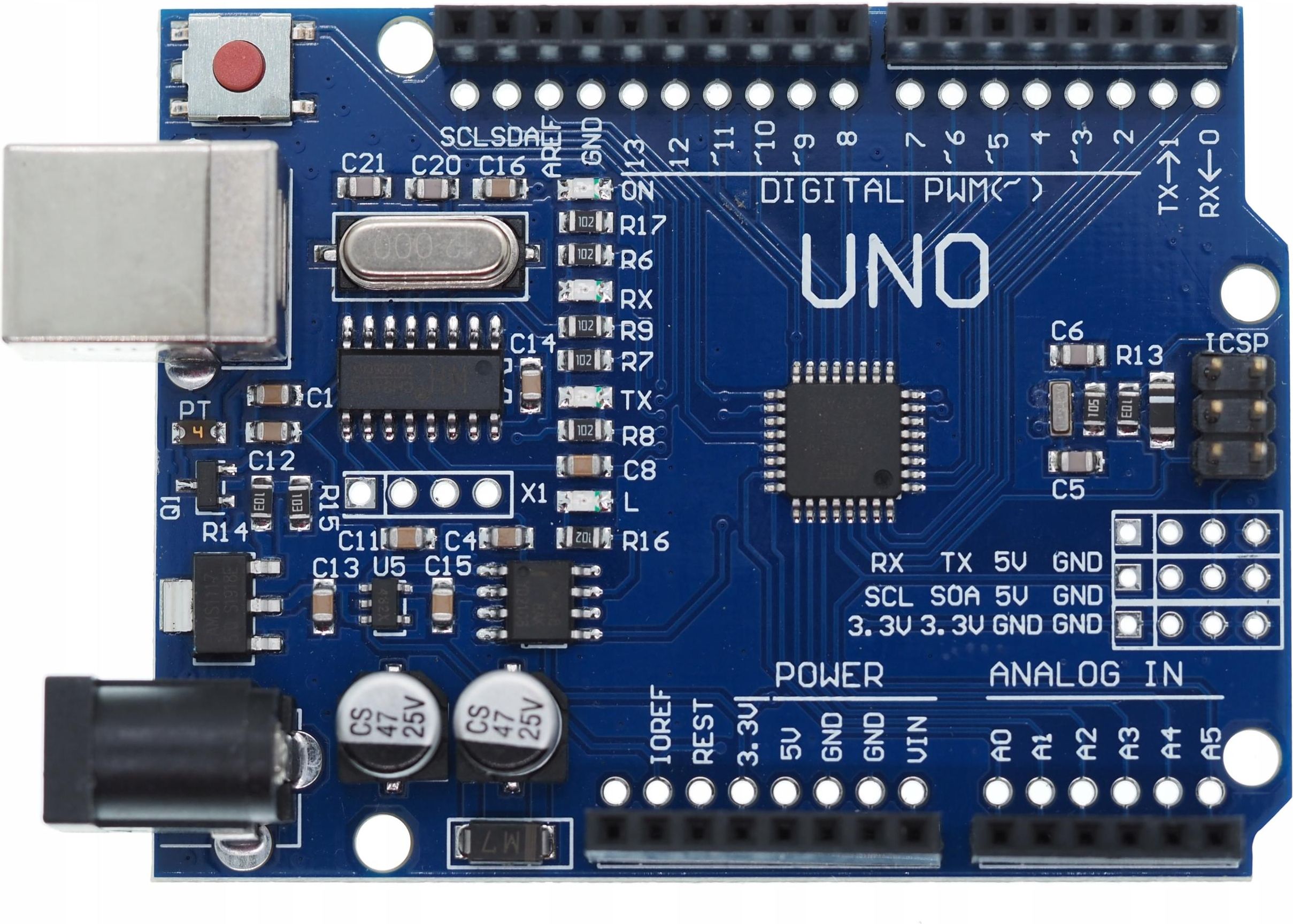 Mikrokontroler INNA ARDUINO UNO R3 , CH340 , ATMEGA328P , ZESTAW ...