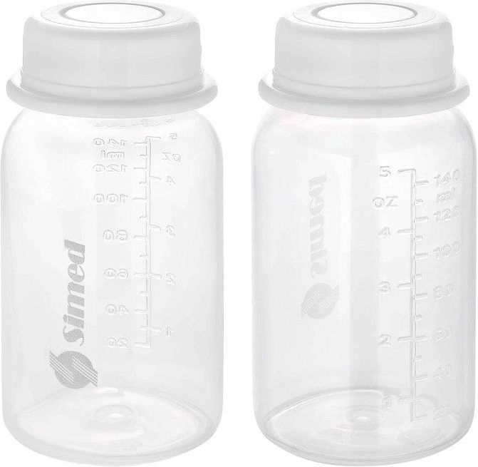 Simed Simed Pojemnik Do Przechowywania Pokarmu 2 X 140 Ml + Naklejki ...