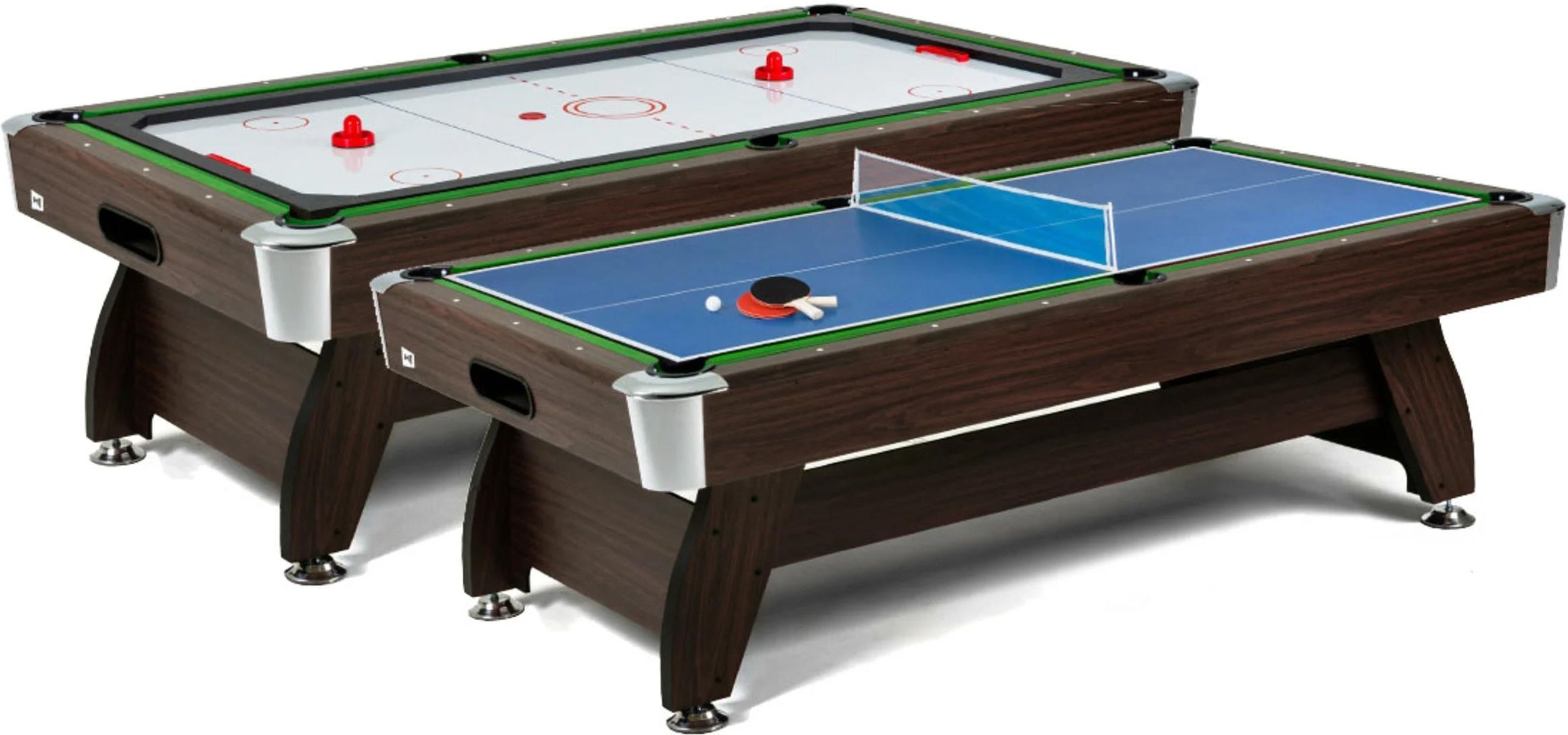 Hop-Sport Stół Bilardowy Spływowy Vip Extra 8 Ft Brąz Zielony Z ...
