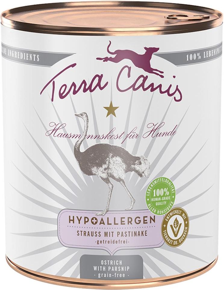 Karma Terra Canis Hypoallergen Struś Z Pasternakiem 6X800G - Ceny i ...