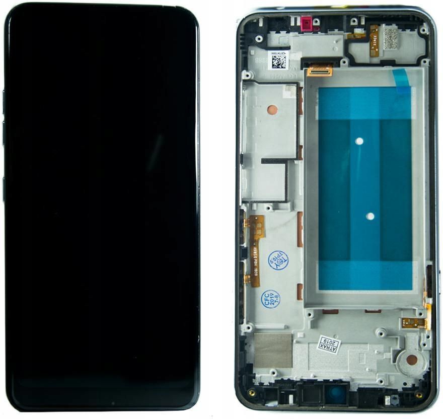 Podzespoły do telefonu LG NOWY WYŚWIETLACZ EKRAN LCD LG K50 Z RAMKĄ ...