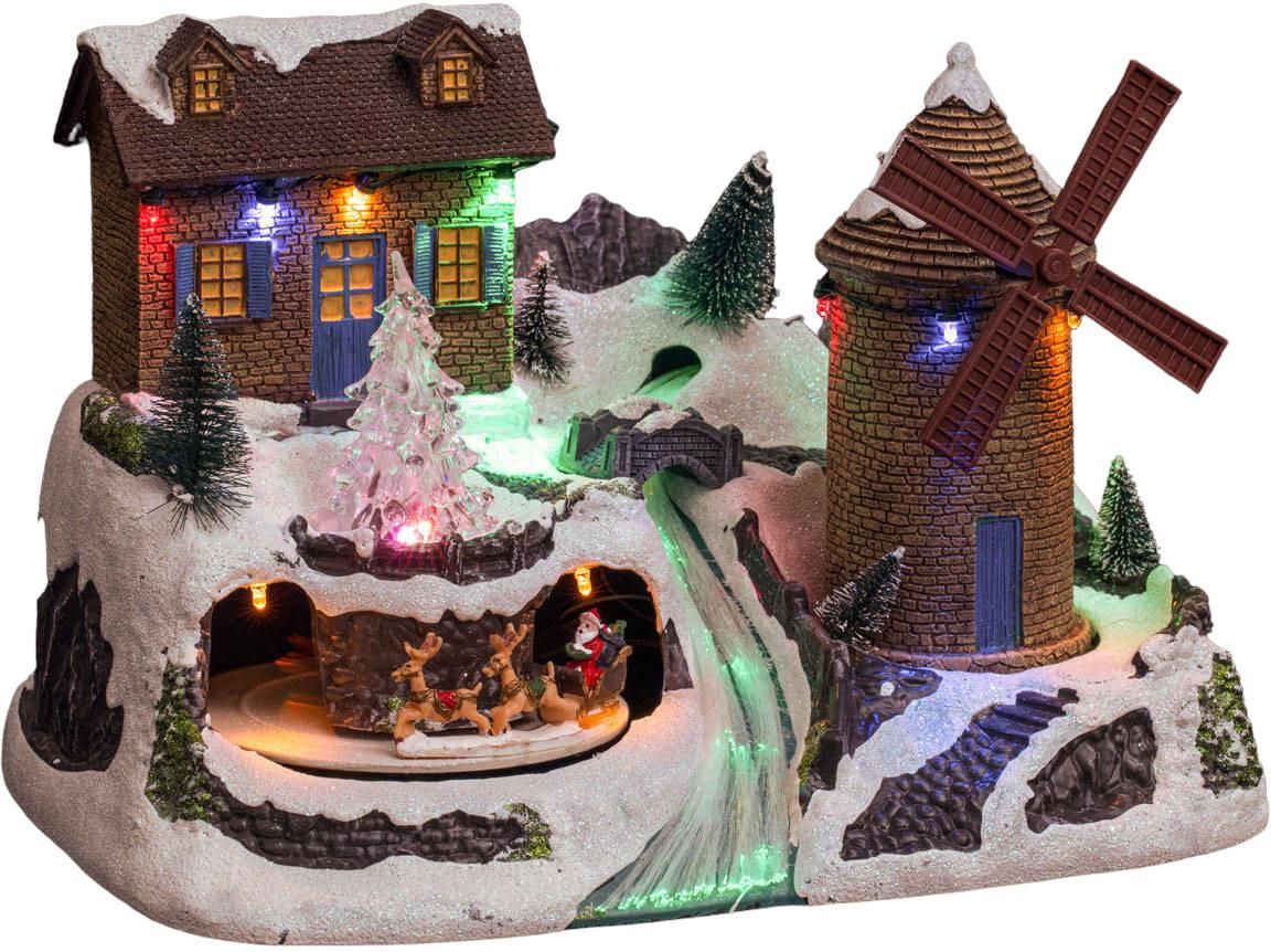 Fééric Lights And Christmas Szopka Bożonarodzeniowa Wiatrak Z ...