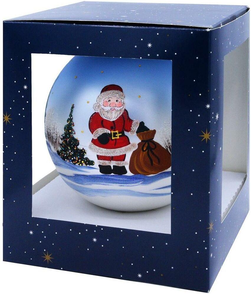 Vitbis Bombka Szklana 15Cm Pejzaż Ze Św. Mikolajem Ręcznie Malowana ...