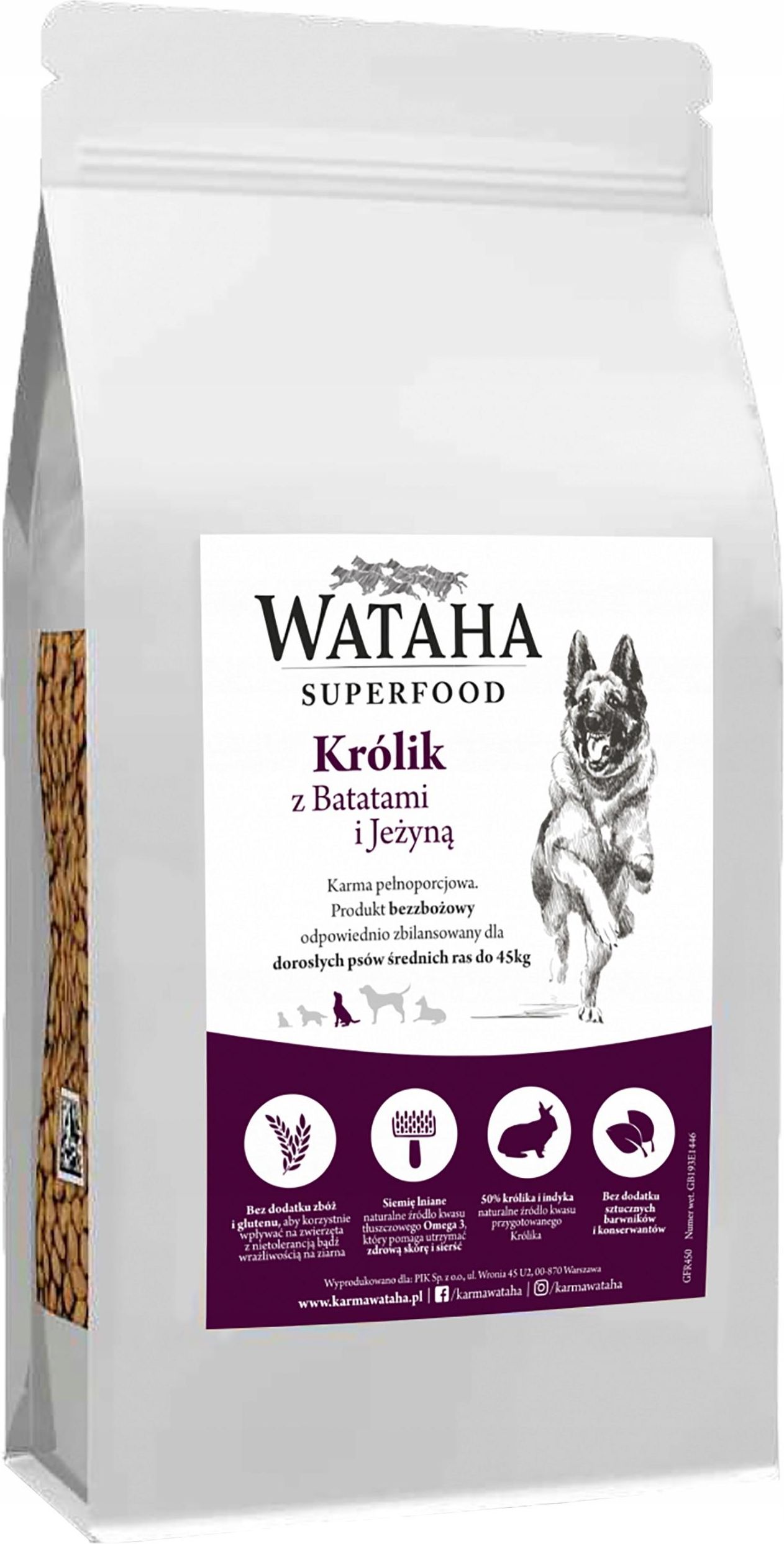 Karma Wataha 50% Królik Bataty Jeżyna 2Kg Sucha - Ceny i opinie - Ceneo.pl
