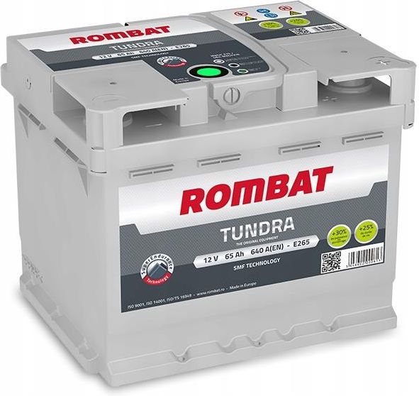 Akumulator Rombat Tundra 12V 65Ah 640A L2 E265 - Opinie i ceny na Ceneo.pl
