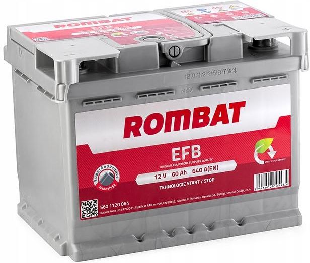 Akumulator Rombat Efb Start/Stop 12V 60Ah 640A F260 - Opinie i ceny na ...
