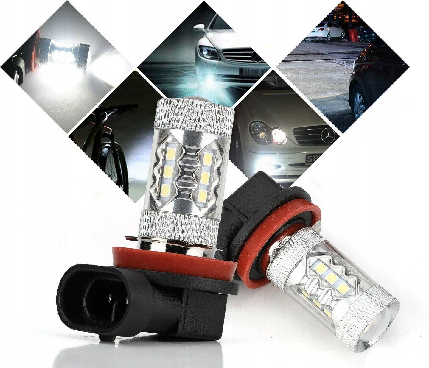 Żarówka Przeciwmgielna Auto Halogen H11 H9 H8 2Szt Żarówka Halogen1H ...