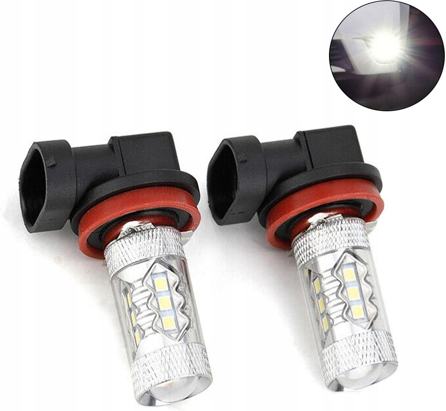Żarówka Przeciwmgielna Auto Halogen H11 H9 H8 2Szt Żarówka Halogen1H ...