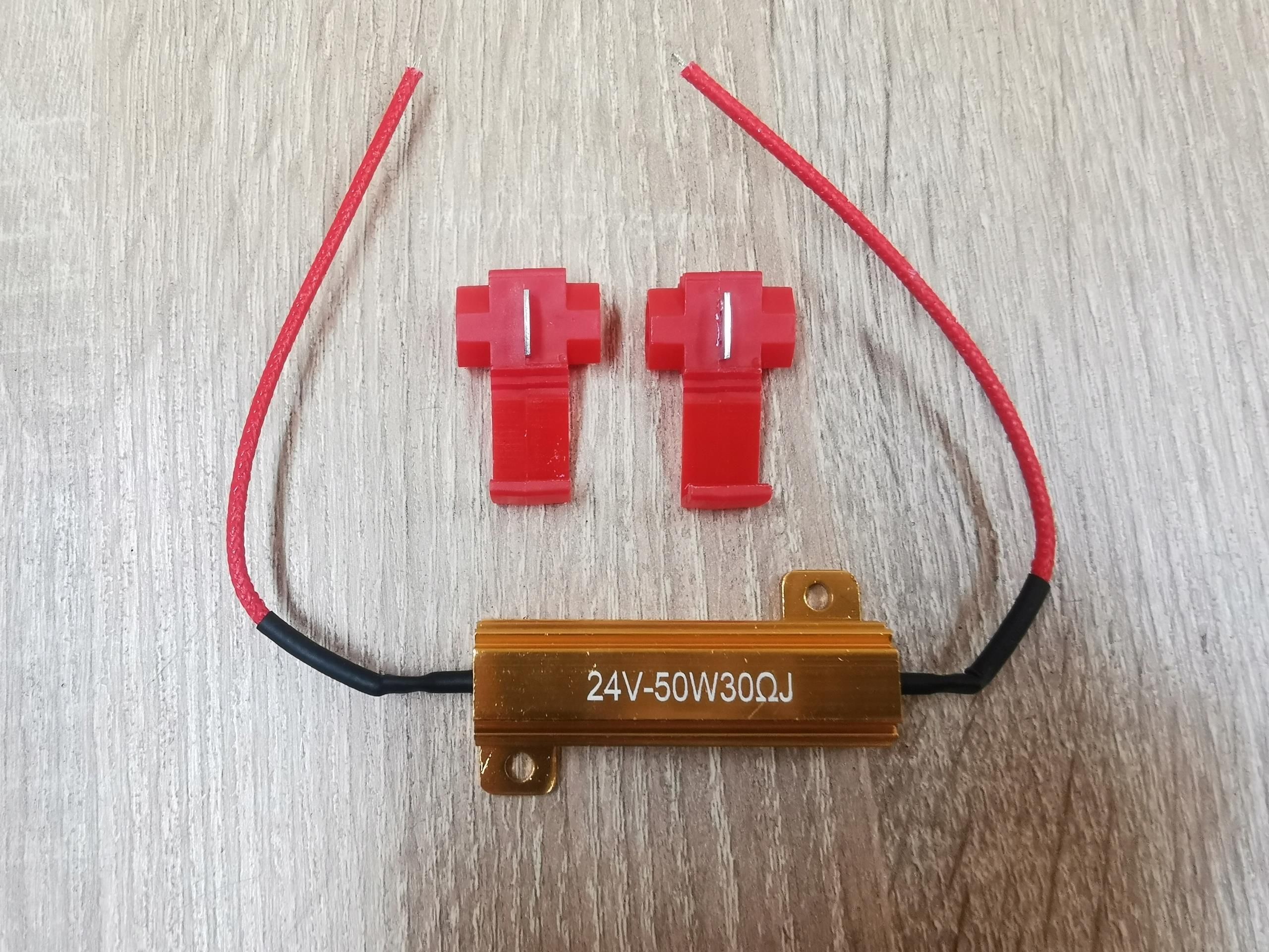 Lampa tylna Rezystor Opornik Kierunkowskazu Lamp Led 24V 18W Rezystor ...