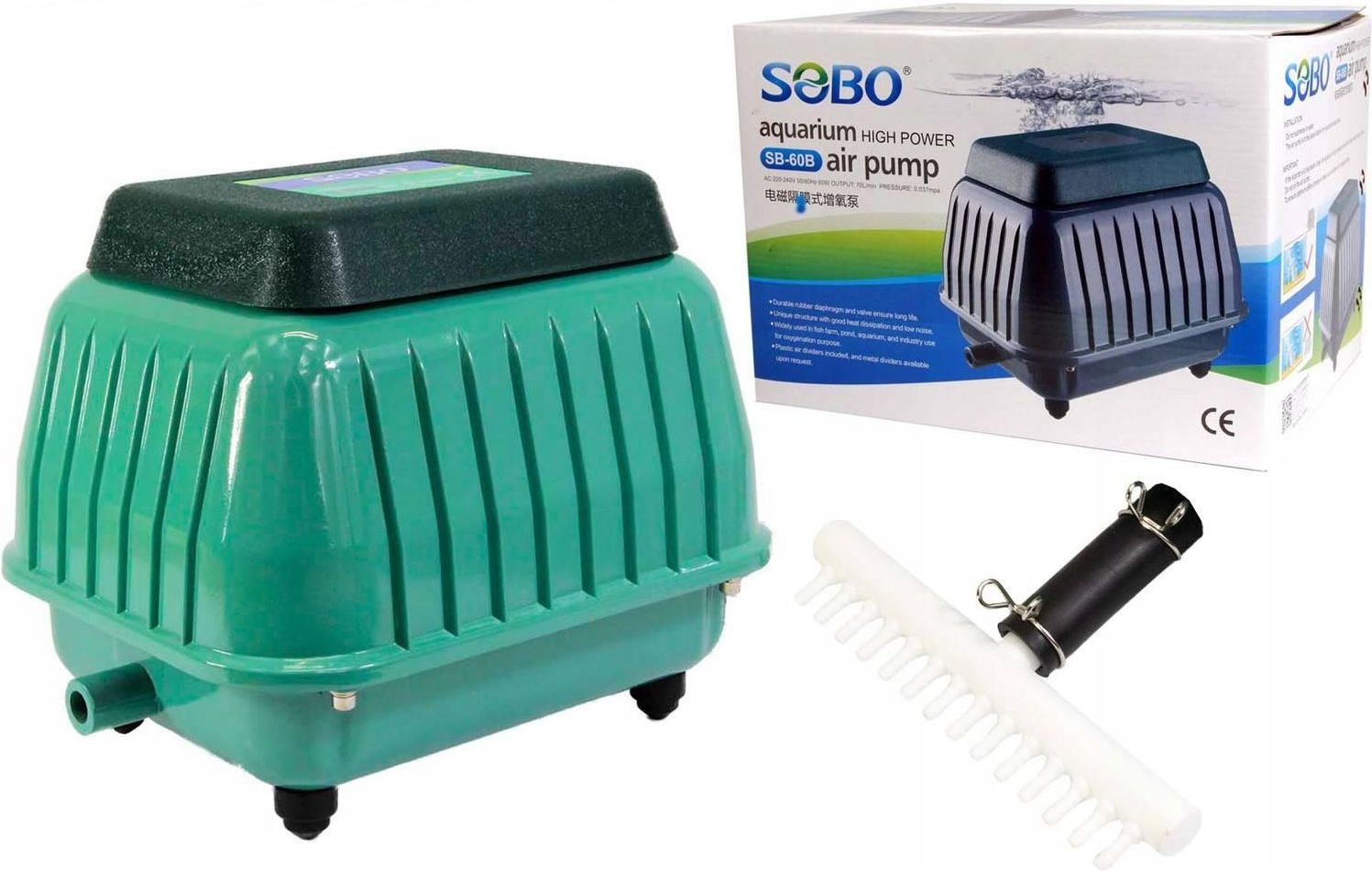 SOBO SOBO SB-60B NAPOWIETRZACZ MEMBRANOWY 4200L/H 60W SB60B - Ceny i ...