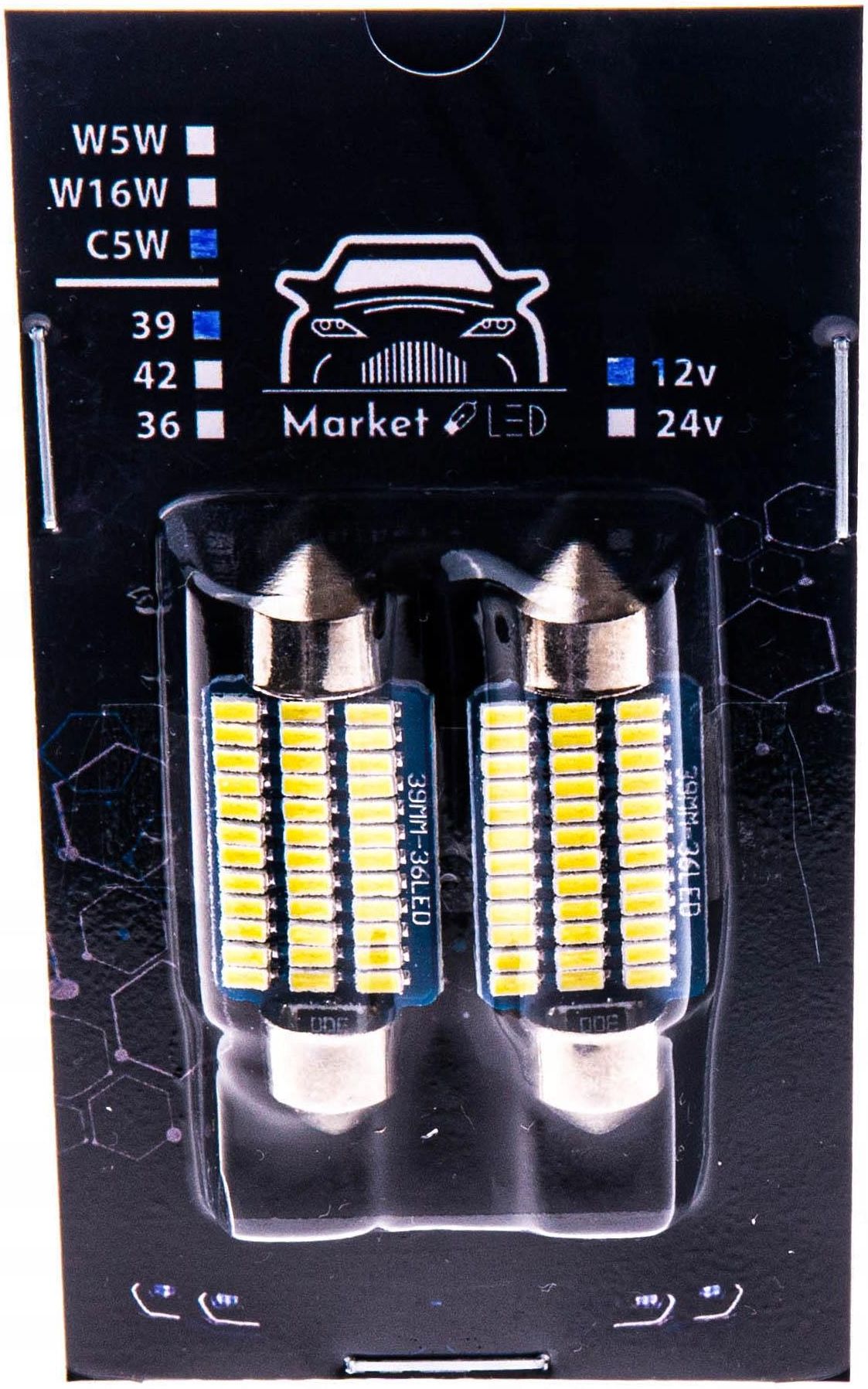 Żarowka samochodowa Led C5W - 36 Led Smd 38Mm - Canbus. Żarówki Led 316 - Opinie i ceny na Ceneo.pl