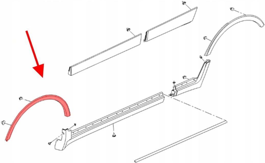 Opel Mokka I 2012-2016 Listwa Błotnika Lewy Przód 95275448 - Opinie i ...