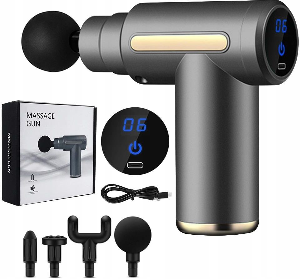 Lcd Electric Fascia Mssager Gun Muscle Deep G06216686092947 - Opinie i ...