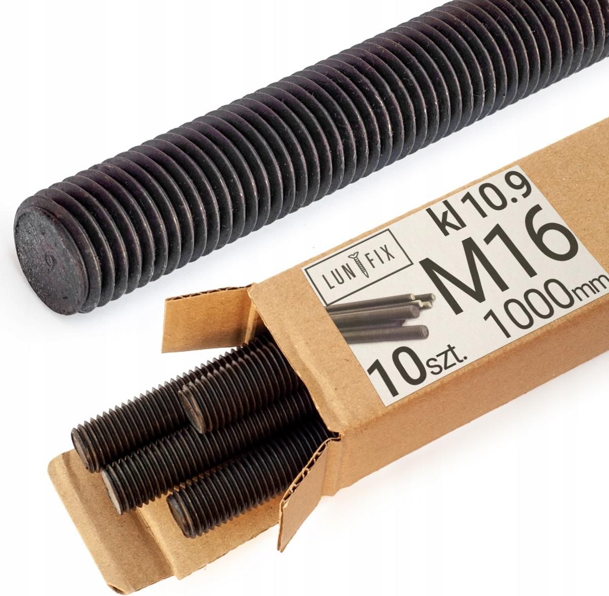 Lun Fix Pręt Gwintowany Szpilka M16 1000mm 10.9 10szt. Pg0003K - Opinie i ceny na Ceneo.pl