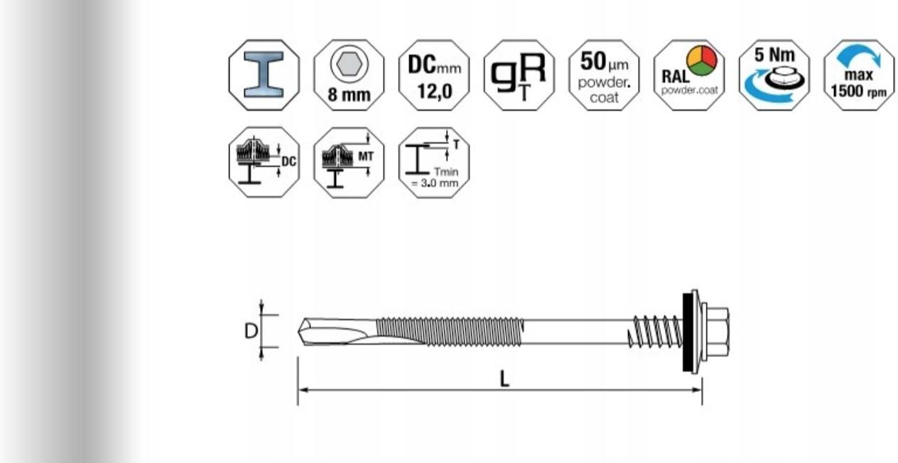 Etanco Wkręty Do Płyt Warstwowych 130/12mm 100szt. P155130R0Pl - Opinie i ceny na Ceneo.pl