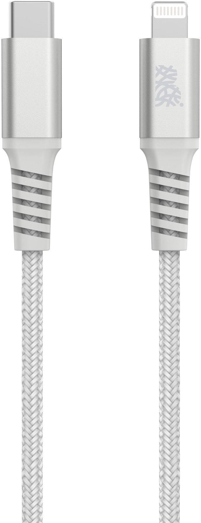 B B.ON COTTON USB-C LIGHTNING 2M GREY - KABEL LIGHTNING SZARY (48829 ...