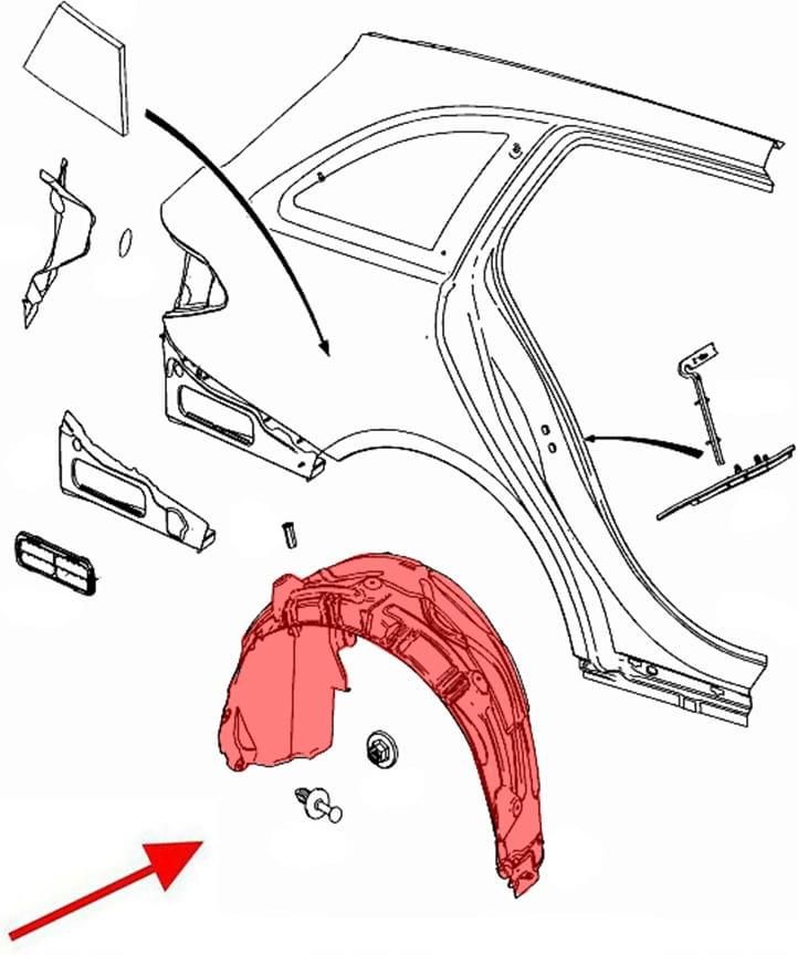 Nadkole Mercedes C-Class W205 2015-19 Nadkole A2056900830 A2056900830 ...