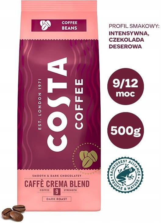Kawa Costa Coffee Crema Blend Ziarno 2x500g + 200g - Ceny i opinie ...