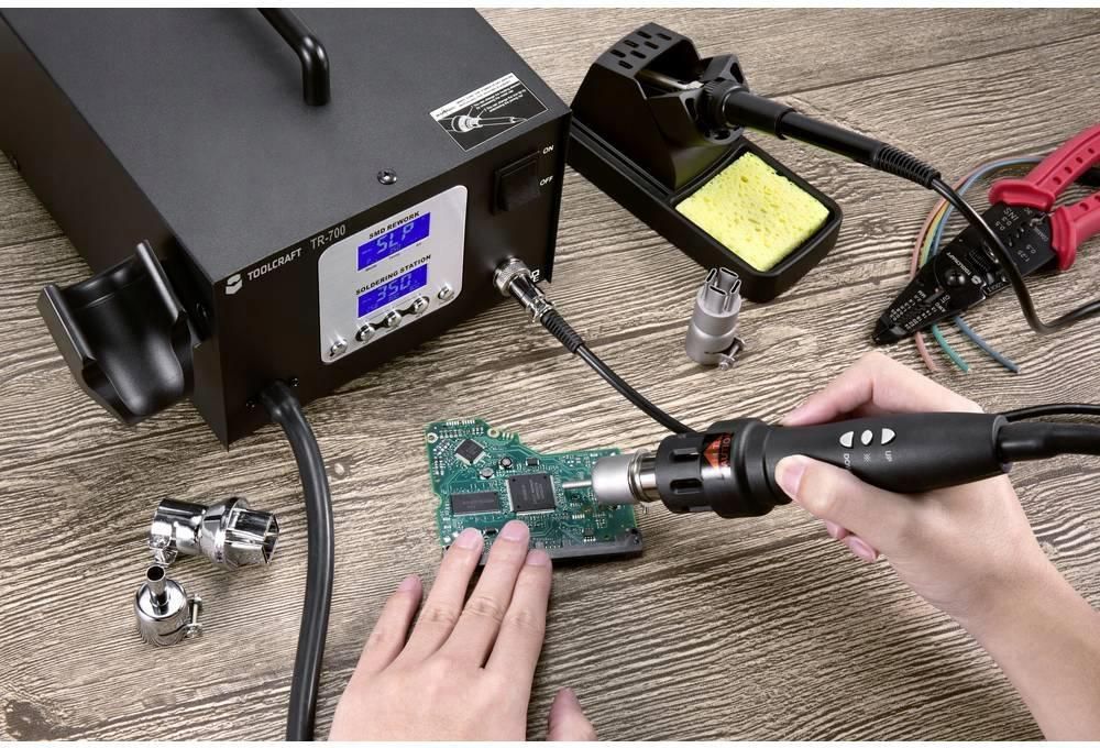 Lutownica Toolcraft Stacja Lutownicza Tr-700 700W 200-480C TO6326136 ...