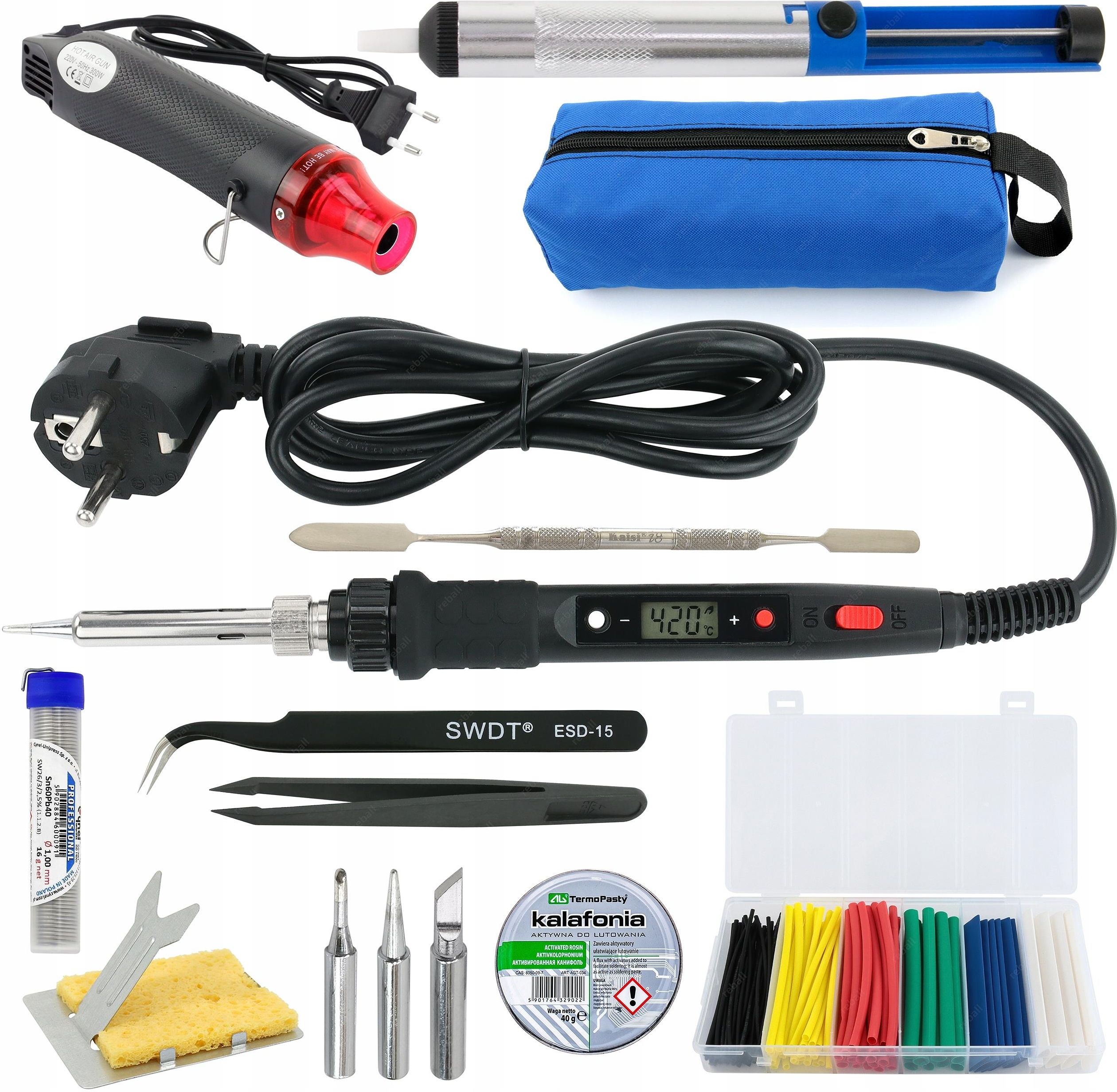 Lutownica Reball Lutownica Precyzyjna Aż 80W!+ Zestaw Narzędzi Xxl2 ...