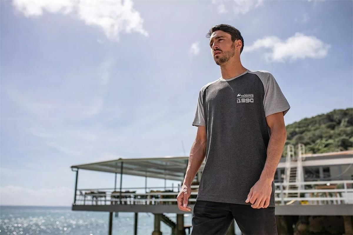 Odzież motocyklowa Touratech T-Shirt Adv Machine Męski Szary - Opinie i ...