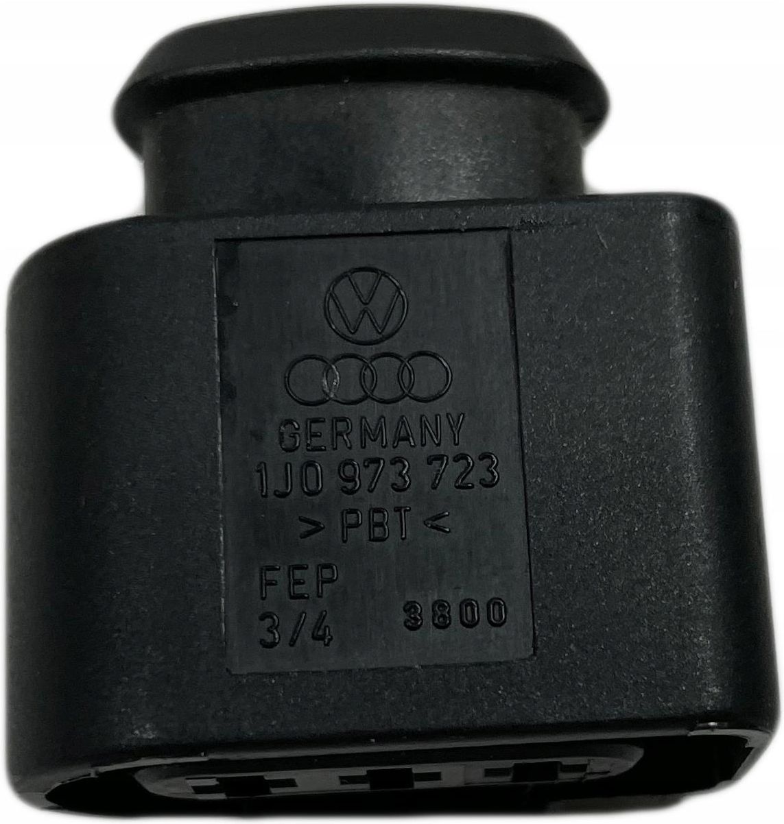 VOLKSWAGEN OE OPRAWKA WTYCZKI 3 PINY CZARNA ZE STYKAMI PŁASKIMI ...