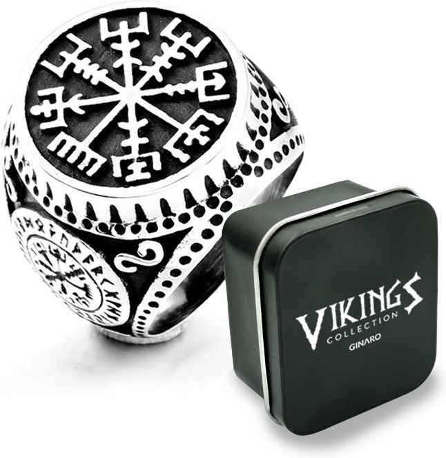 STEELOVA SYGNET VEGVÍSIR KOMPAS VIKINGÓW STAROŻYTNE SREBRO - Ceny i ...