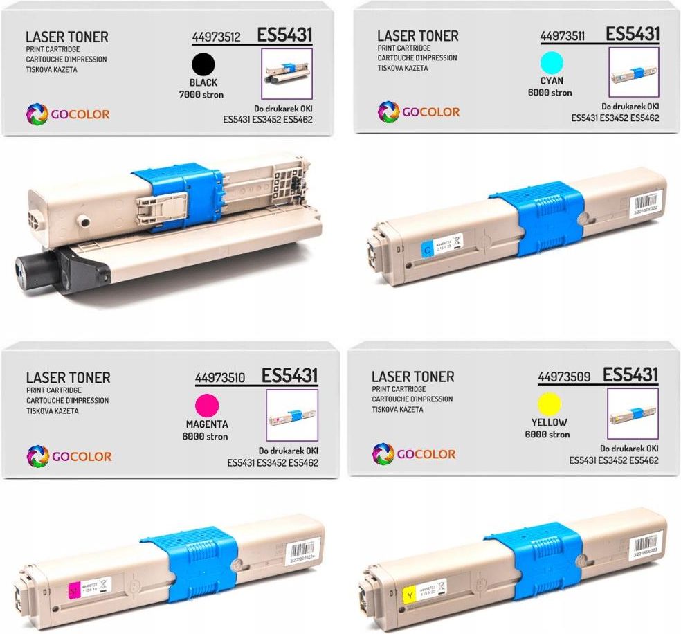 GOCOLOR 4 X NOWY TONER DO OKI ES5431 ES3452 ES5462 EOK439Z4 - Opinie i ...
