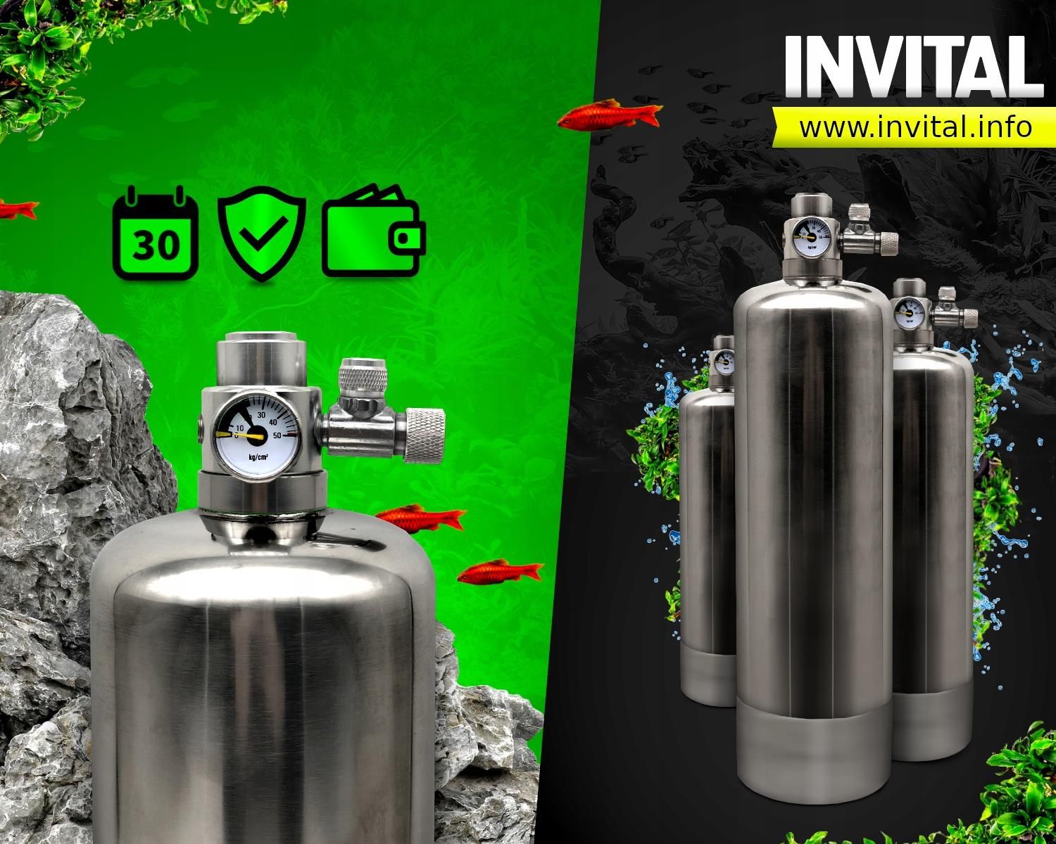 INVITAL GENERATOR CO2 Z WYŁ. NOCNYM Z BUTLĄ 2L Z07796 - Ceny i opinie ...