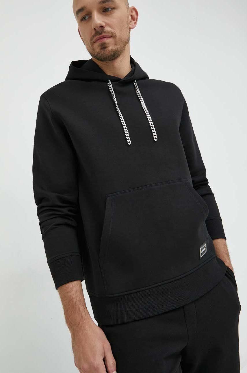 HUGO bluza męska kolor czarny z kapturem gładka - Ceny i opinie - Ceneo.pl