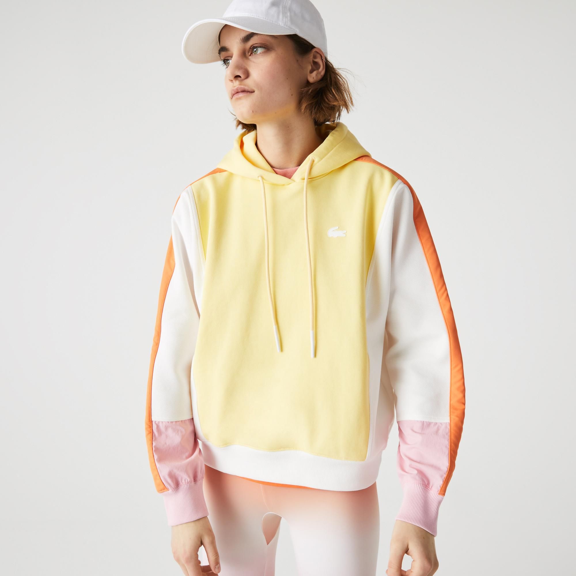 Lacoste Damska L!VE Bluza z kapturem z kolorowego polaru - Ceny i ...