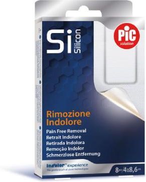 PIC SiSilicon pooperacyjny plaster silikonowy 4x8,6cm z włókniny z ...