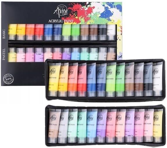 Farby Akrylowe Zestaw Farb Akrylowych 24szt x22ml - Ceny i opinie ...