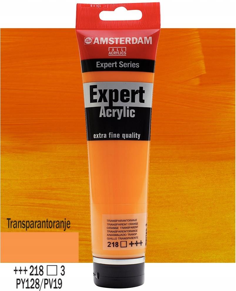 Amsterdam Expert Acrylic Transparent Orange 218 - Ceny i opinie - Ceneo.pl
