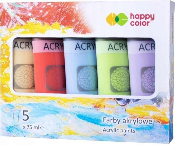 Farby akrylowe 75ml Happy Color - Ceny i opinie - Ceneo.pl