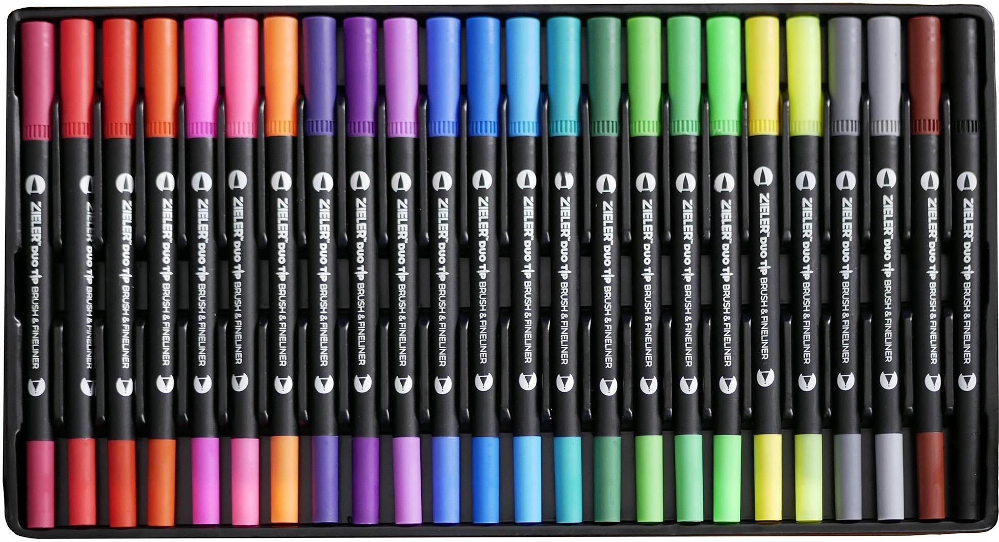 Markery Pisaki Pędzelkowe Brush Pen Fineliner 24sz - Ceny i opinie ...