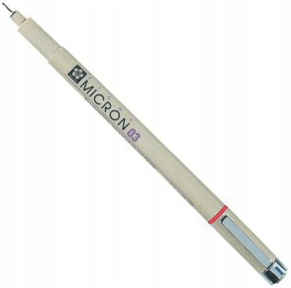 Cienkopis kreślarski Pigma Micron 03 Red 0,35mm - Ceny i opinie - Ceneo.pl