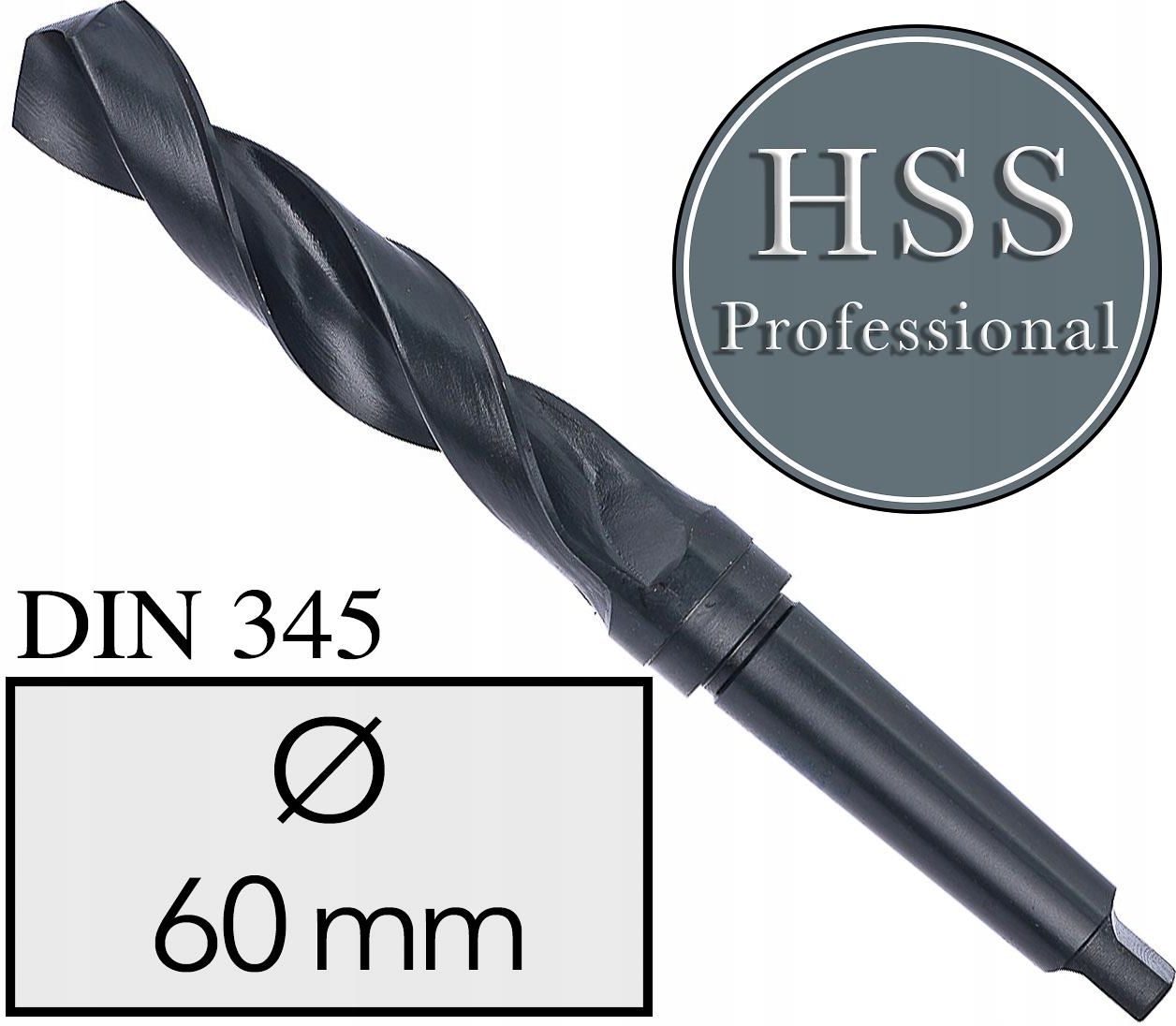 Wiertło Melver Fi 60 Wiertło Hss Din 345 Stożek Nwkc Frezowane - Opinie i ceny na Ceneo.pl