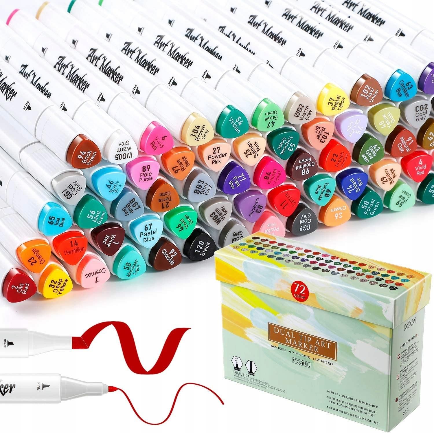 Markery Permanentne Gcquill 72 sz 2-Stronne - Ceny i opinie - Ceneo.pl