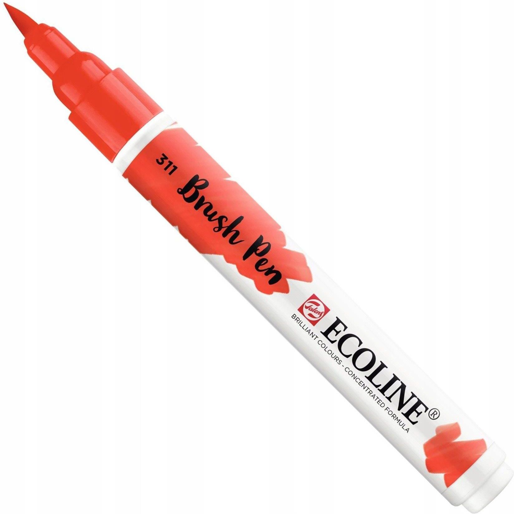 Marker Ecoline Brushpen vermillion 311 czerwony - Ceny i opinie - Ceneo.pl