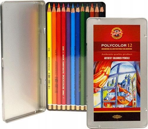 Koh-I-Noor Polycolor Kredki 12 kol metal - Ceny i opinie - Ceneo.pl