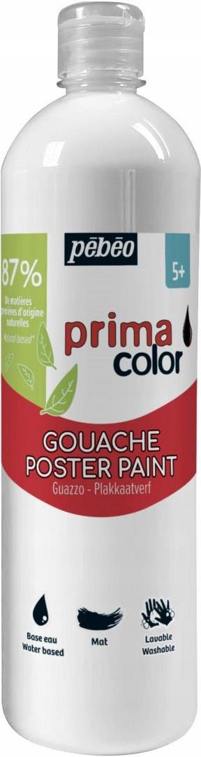 Pebeo Prima Color Farba Gwasz Tempera 1L White - Ceny i opinie - Ceneo.pl