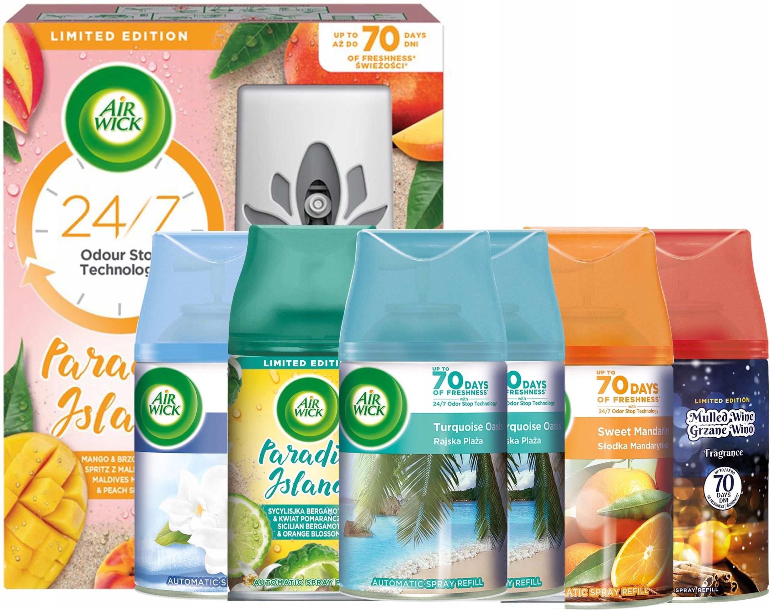 Air Wick odświeżacz powietrza Mango 7xzapas Zestaw - Opinie i ...