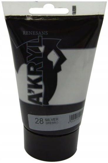Farby Akrylowe 100ml Renesans 28 Srebro - Ceny i opinie - Ceneo.pl