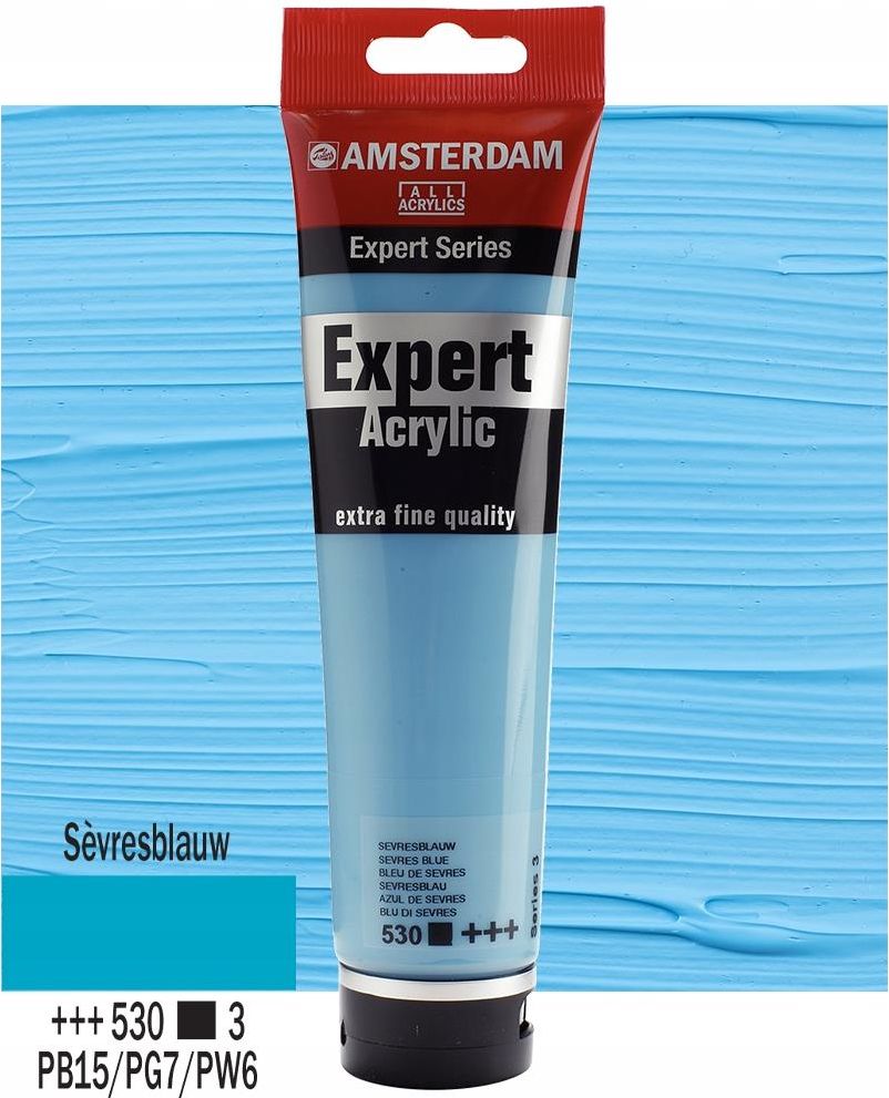 Amsterdam Expert Acrylic 150ml Sevres Blue 530 - Ceny i opinie - Ceneo.pl