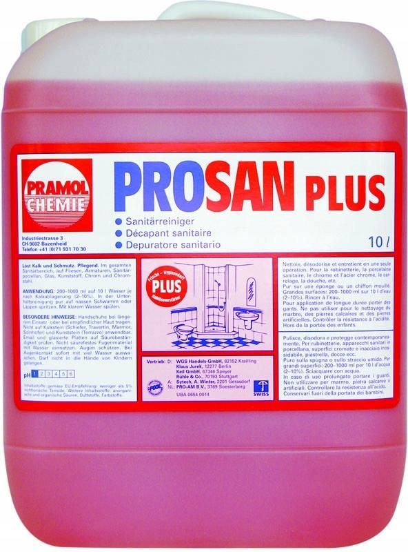 Pramol Szwajcarski Środek Do Łazienek Prosan Plus 10L - Opinie i atrakcyjne ceny na Ceneo.pl