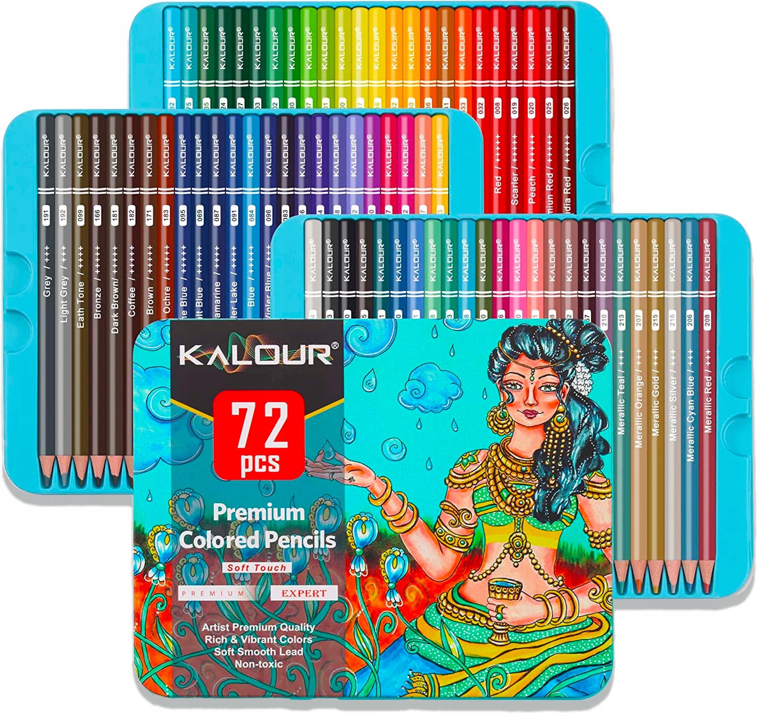 Kredki Kalour Ołówkowe Zestaw Kredek Premium 72szt - Ceny i opinie ...