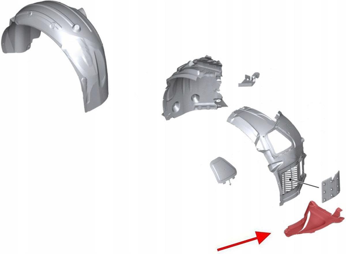Nadkole Osłona Dolna Nadkole Prawy Przód Bmw 5 F11 10-17 - Opinie i ceny na Ceneo.pl