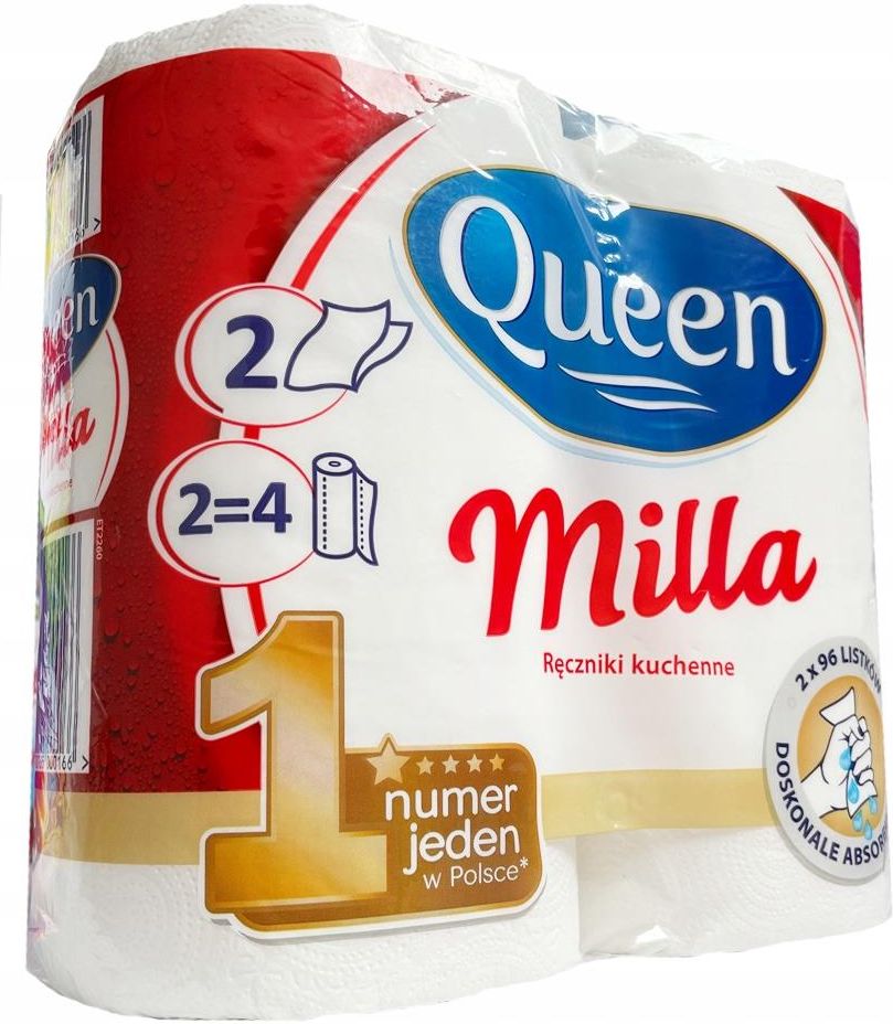 Queen Ręcznik Papierowy Milla 2 Warstwowy 2 Rolki - Opinie i atrakcyjne ...