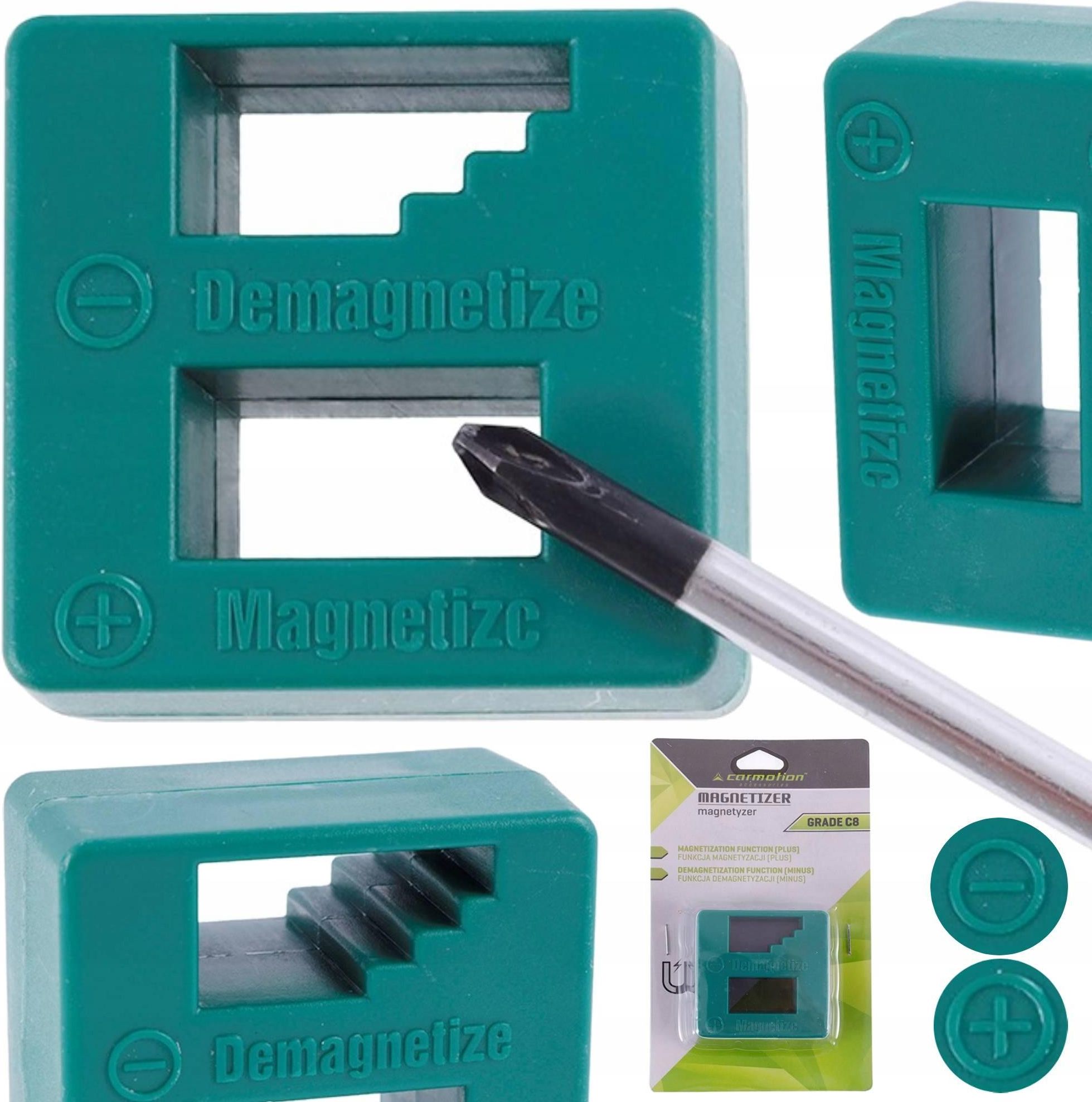 Śrubokręt Titanium+ Magnetyzer Demagnetyzer Do Wkrętaków Bitów Śrub ...